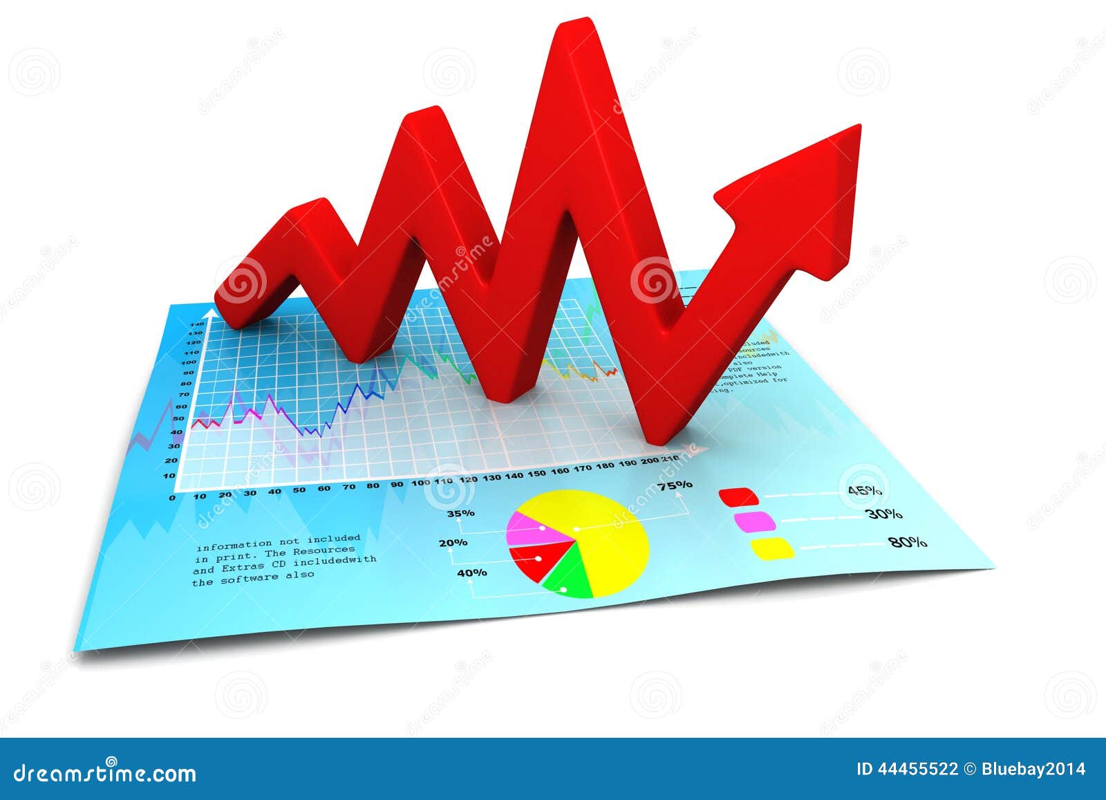 Arrow Graph stock illustration. Illustration of future - 44455522