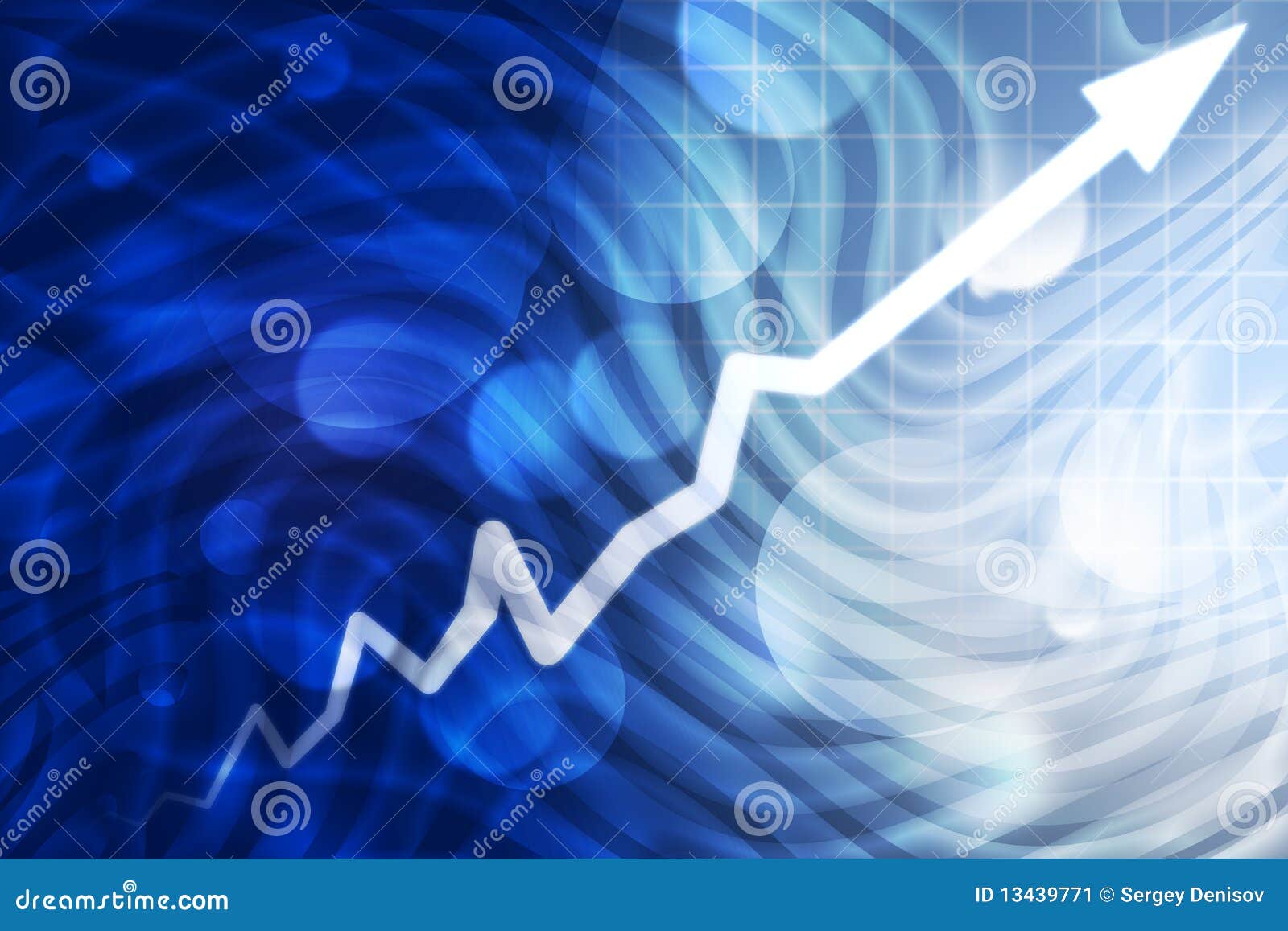 Arrow graph going up stock illustration. Illustration of data - 13439771