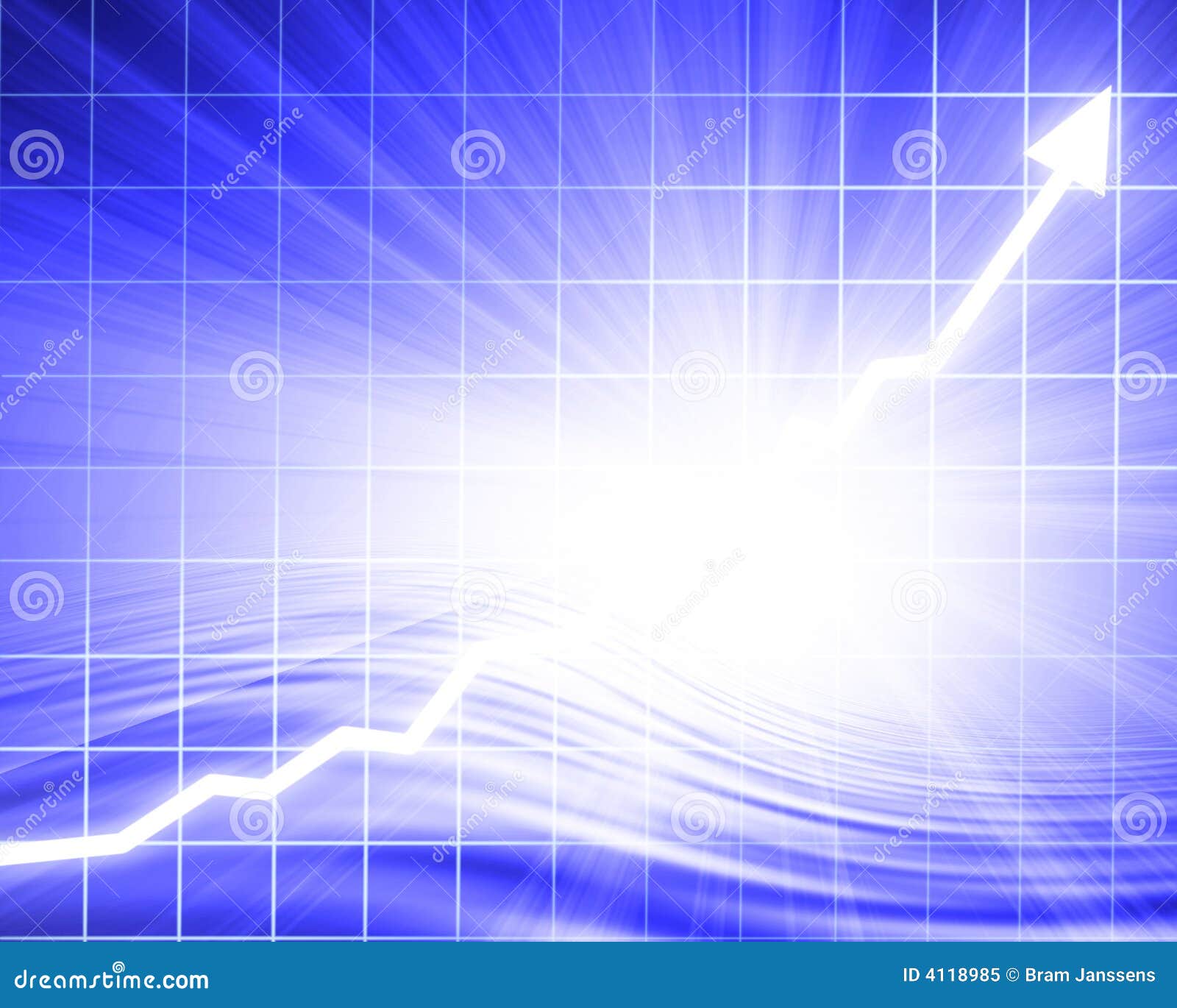 Arrow graph going up stock illustration. Illustration of growth - 4118985