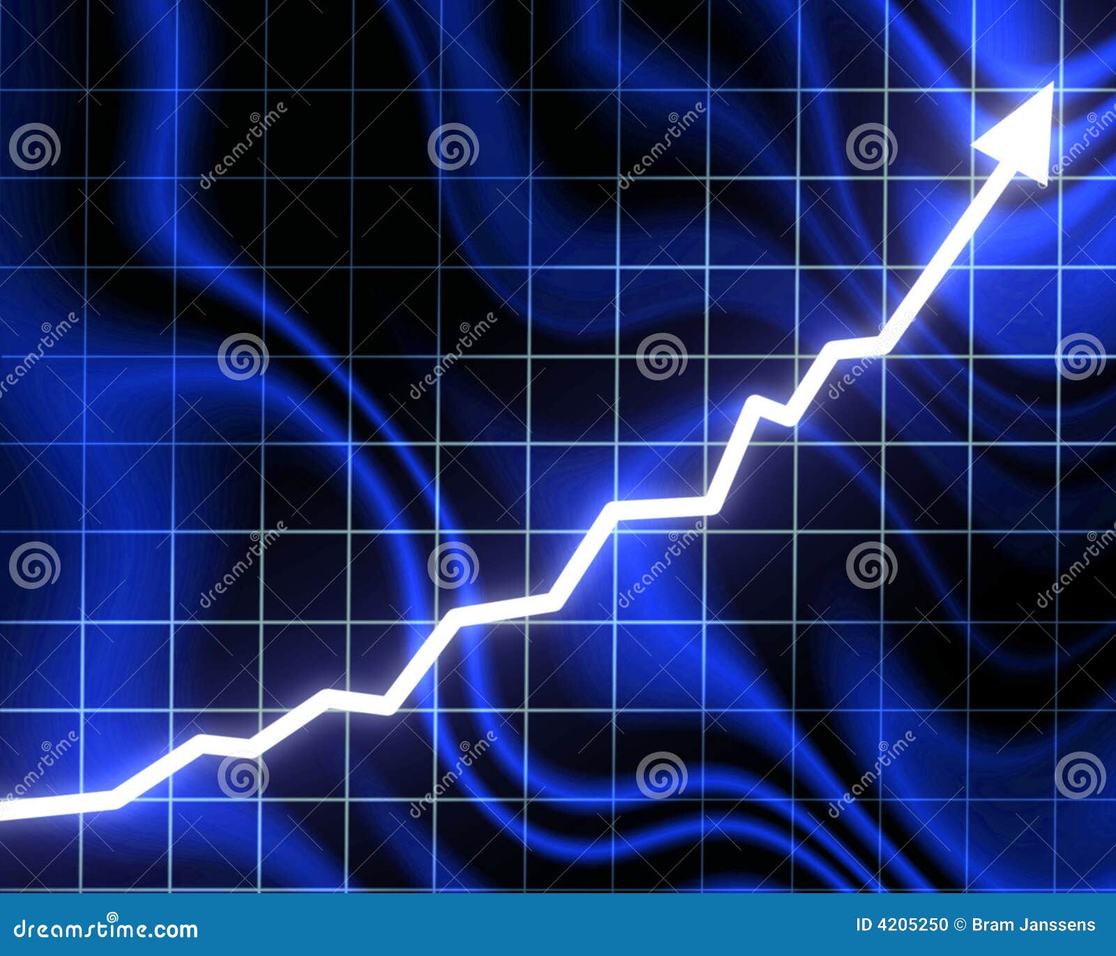 Arrow graph going up stock illustration. Illustration of financial ...