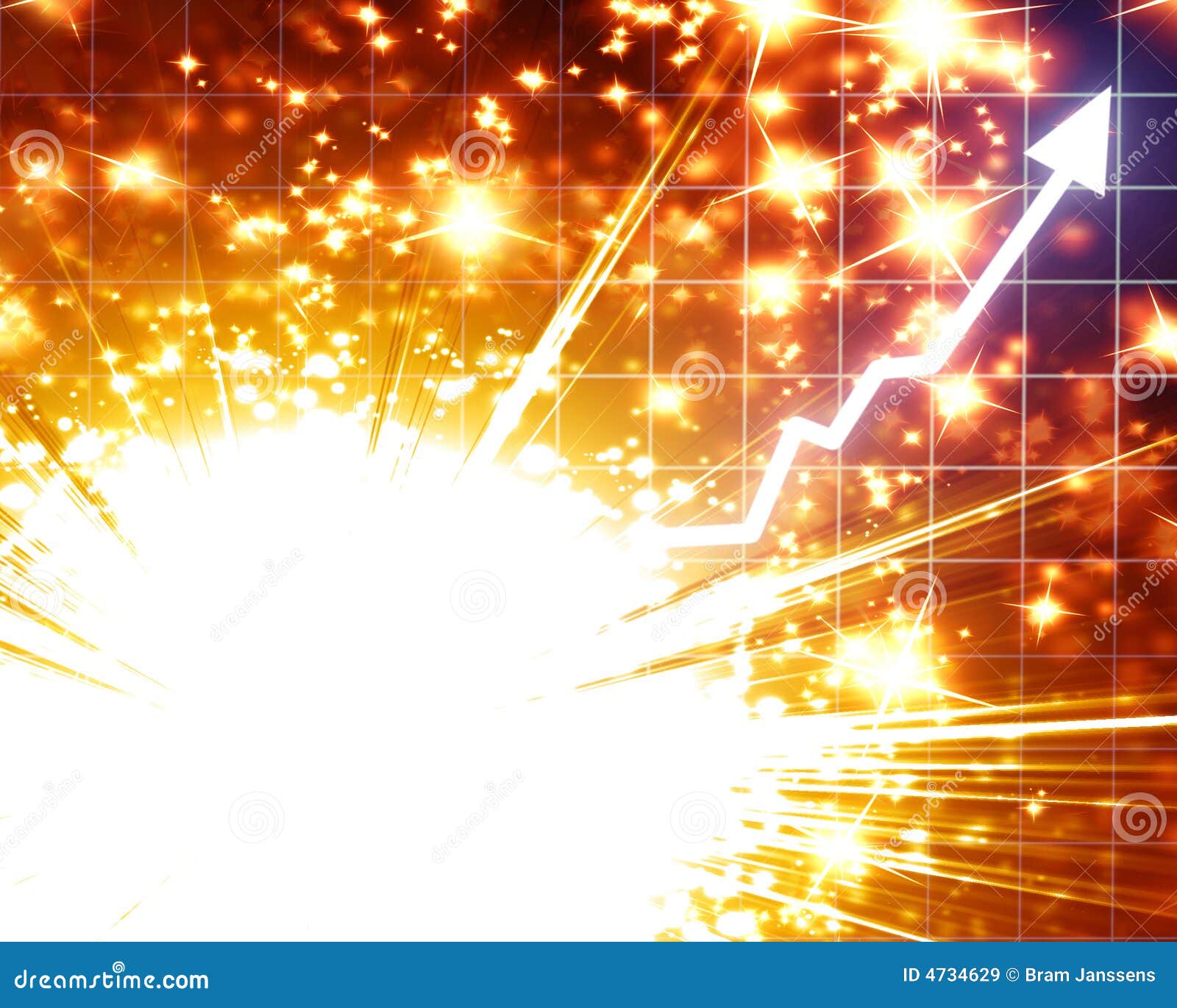 Arrow graph going up stock illustration. Illustration of enterprise ...