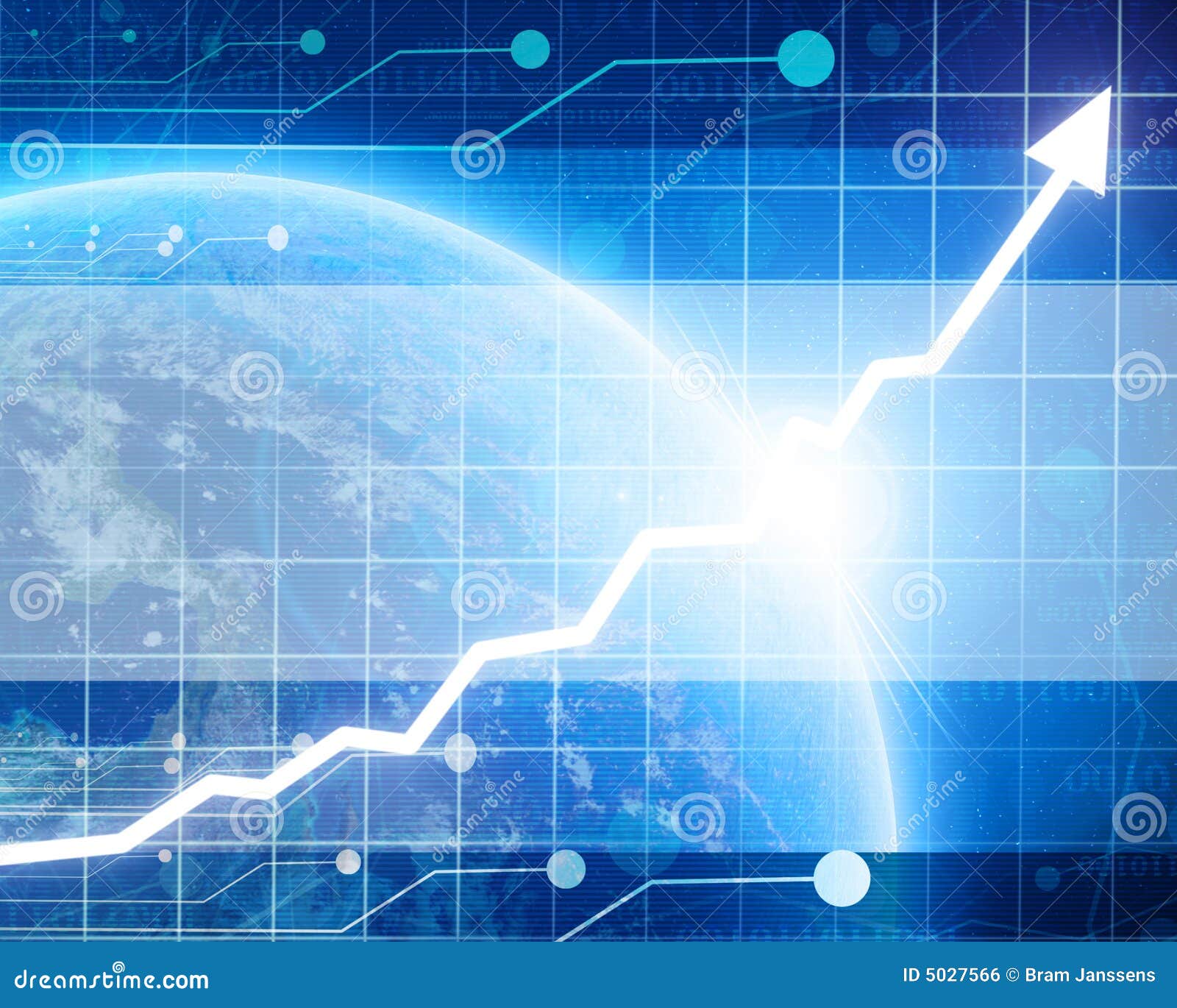 Arrow graph going up stock illustration. Illustration of price - 5027566