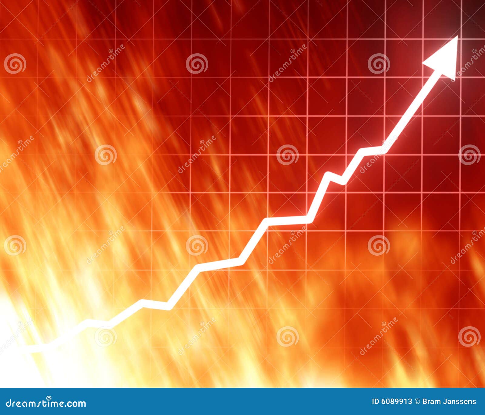 Arrow graph going up stock illustration. Illustration of graph - 6089913