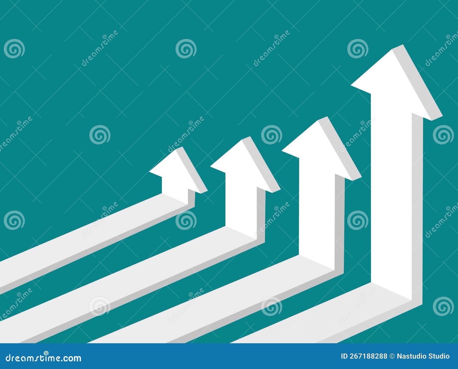 Arrow Graph Indicates Growth. Business Concept Stock Vector ...