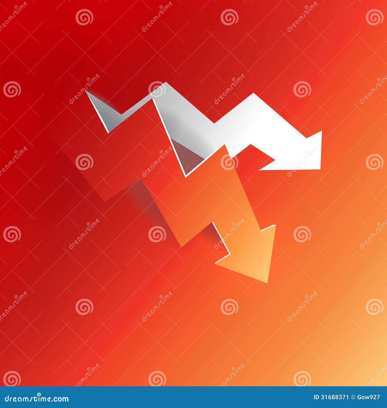 Fallen Graph With Sad, Cry And Suffering Expression Cartoon Face ...