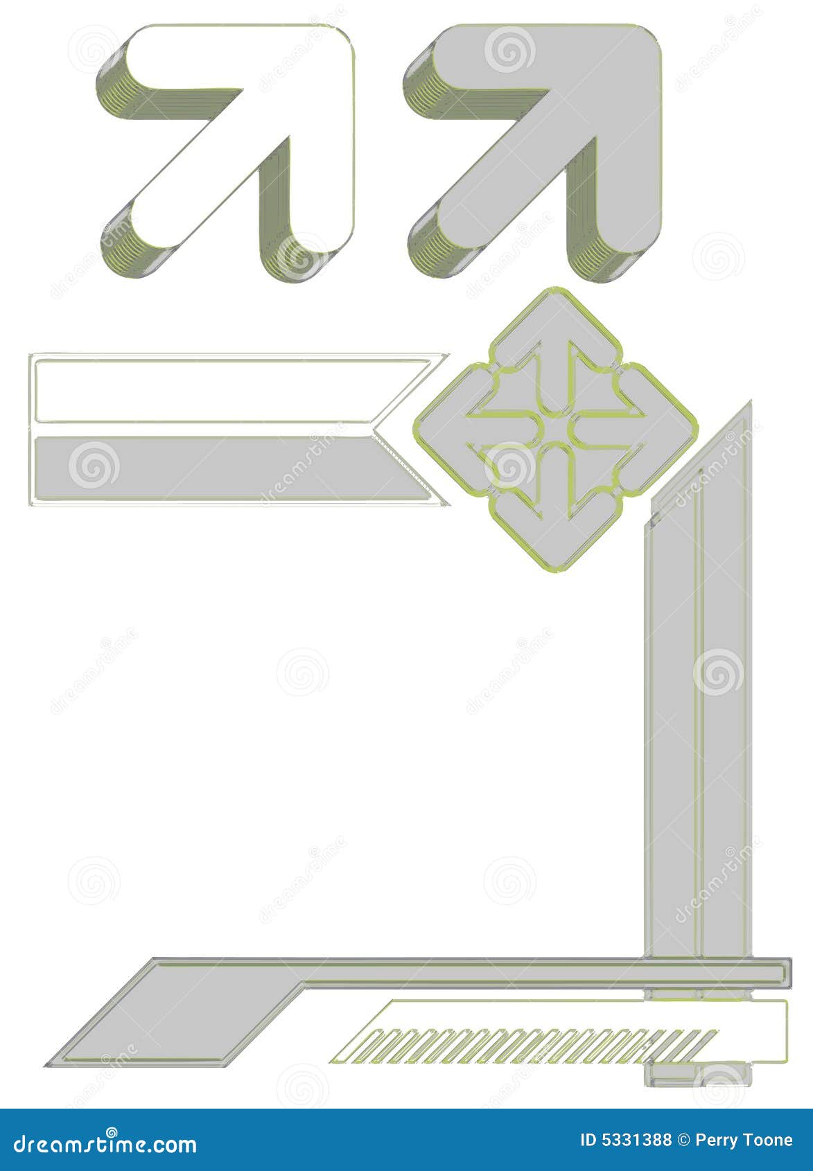 Arrow Graphic Segment Infographic Vector Illustration | CartoonDealer ...