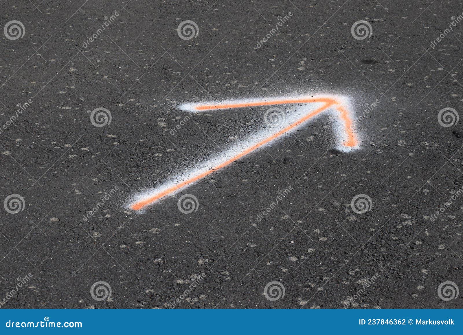 Arrow on the ground stock photo. Image of tower, line - 237846362