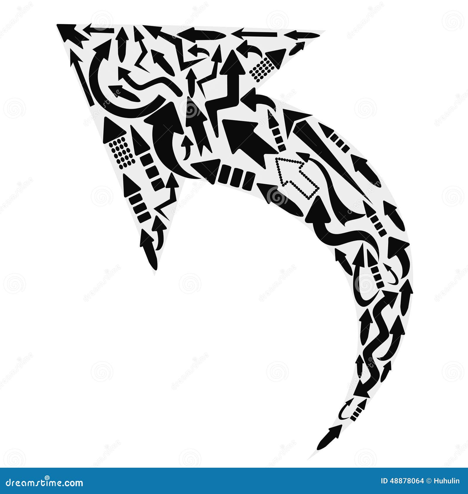 Arrow group stock vector. Illustration of growing, creative - 48878064