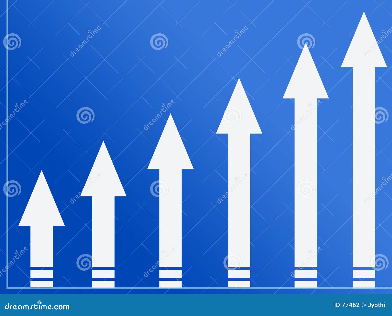 Arrow growth stock illustration. Illustration of blue, arrow - 77462