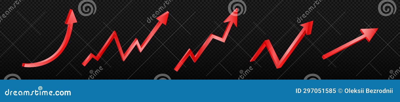 Arrow Growth Chart. Market Increase Stock Illustration - Illustration ...