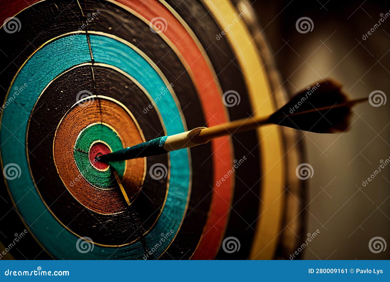 Arrow Hit the Target. AI Generated Stock Illustration - Illustration of ...