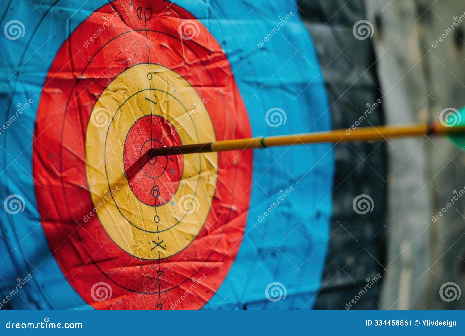 Arrow Hitting Target on Archery Range Showing Concept of Success Stock ...