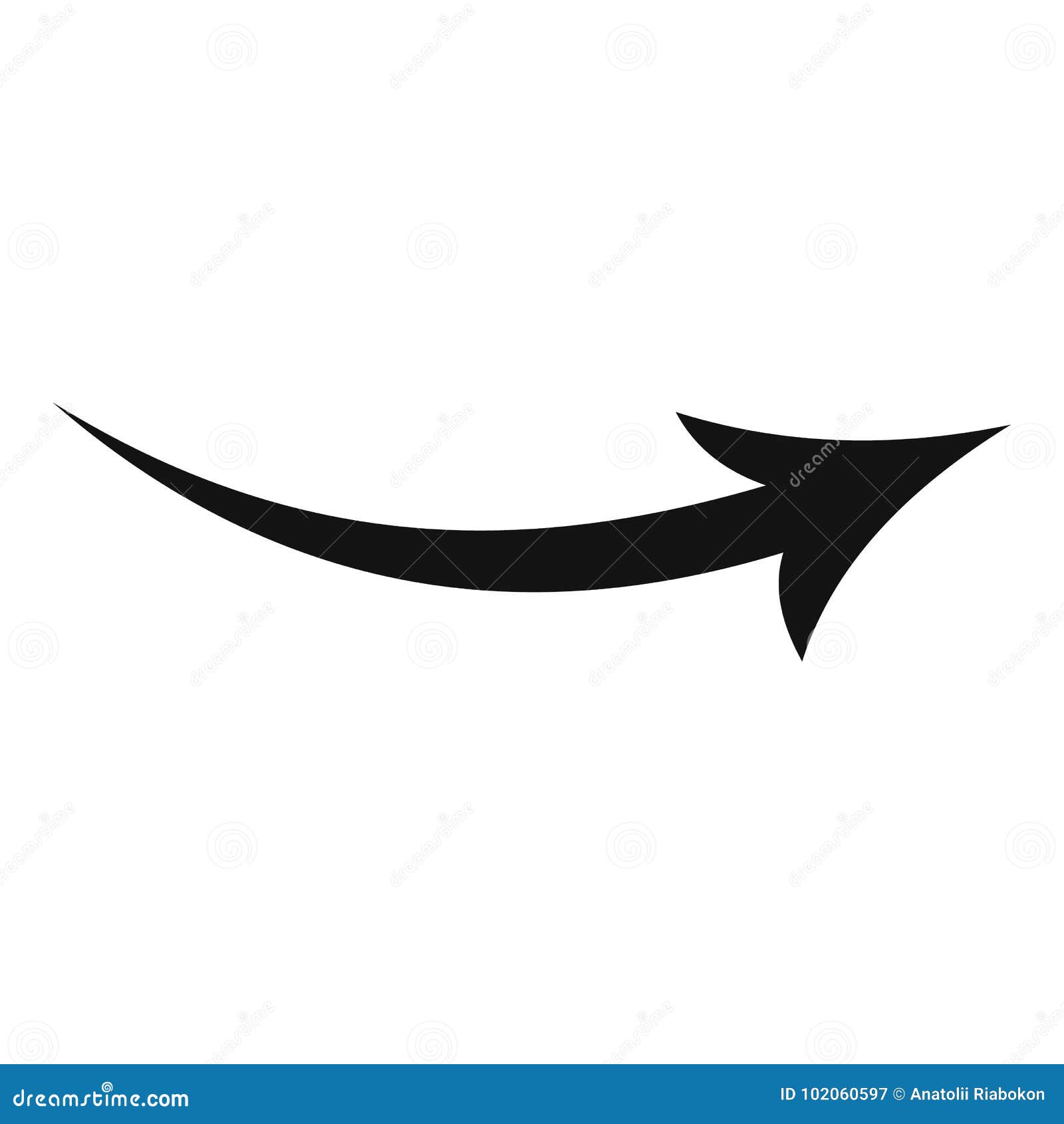 Arrow Icon in Black Vector Simple Stock Vector - Illustration of next ...