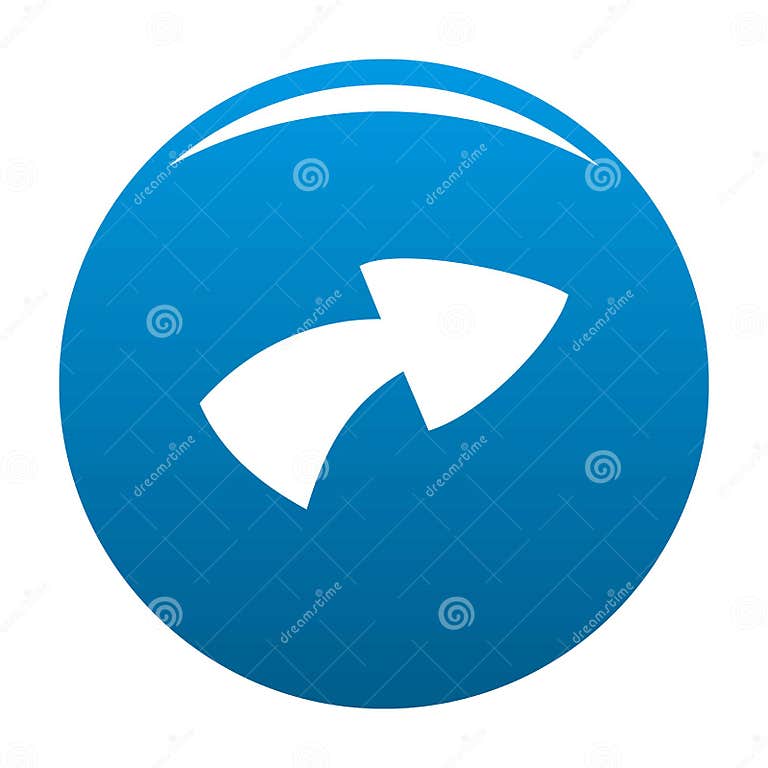 Arrow icon blue stock illustration. Illustration of internet - 123796359