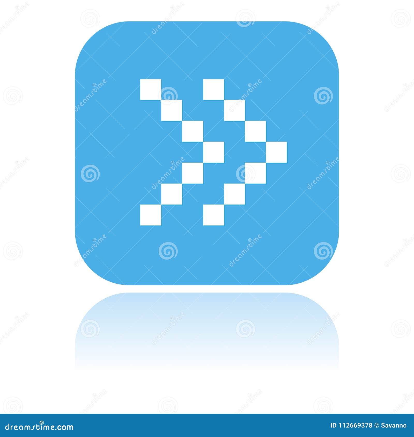 Arrow Icon. Dotted Double Icon or Fast Forward Square Blue Button Stock ...