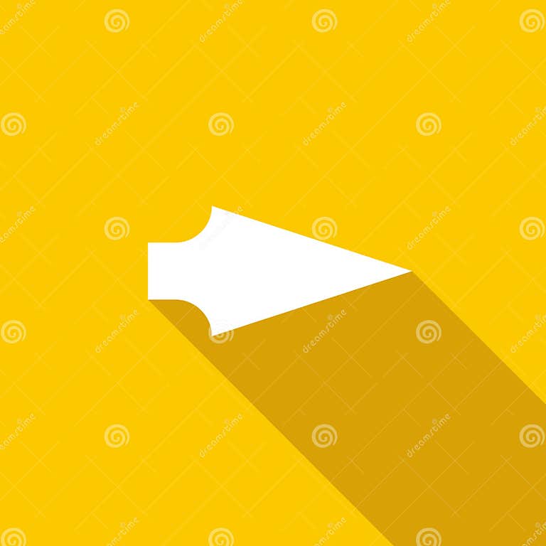 Arrow icon, flat style stock vector. Illustration of icon - 79931021