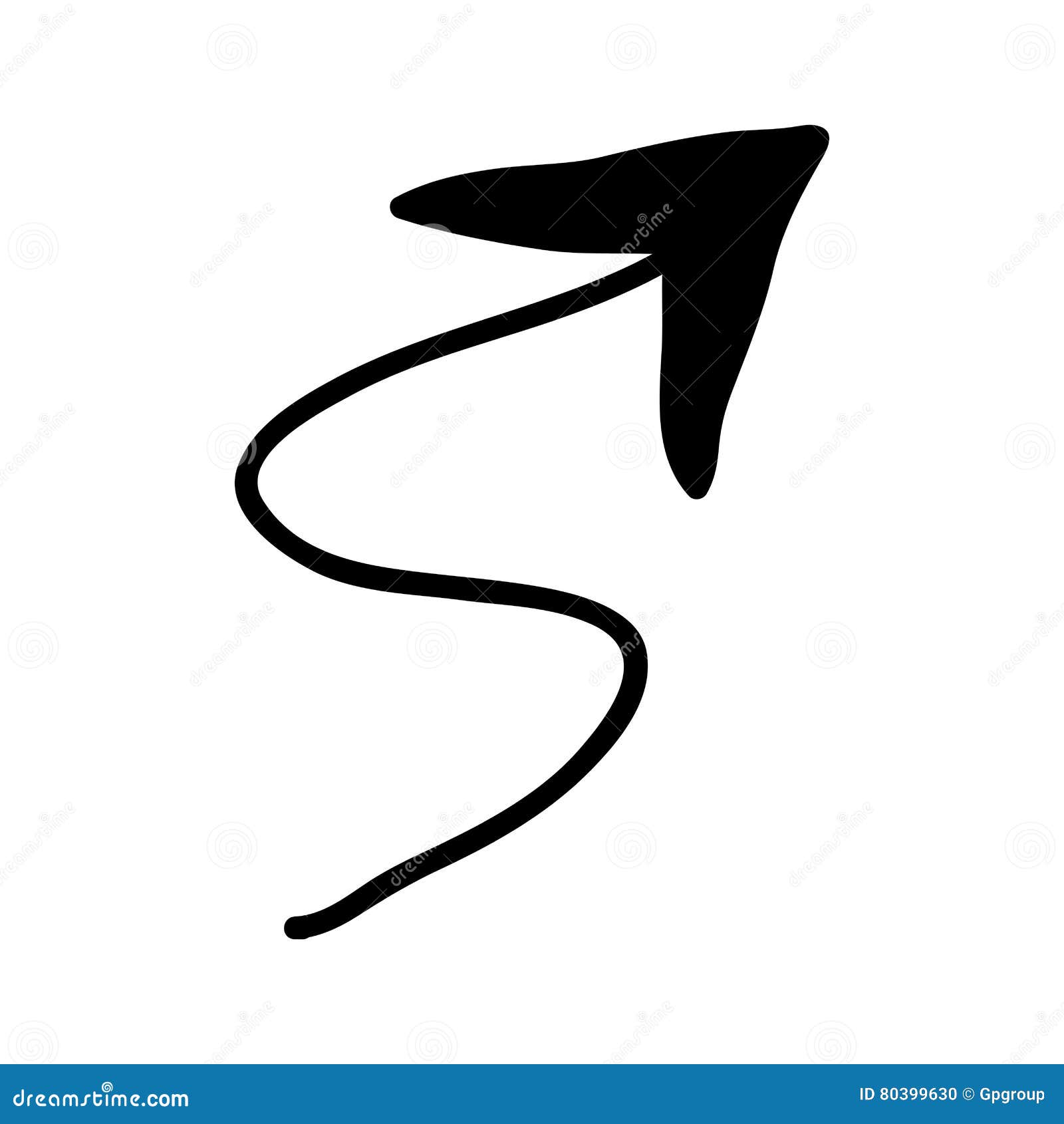 Arrow icon image stock vector. Illustration of element - 80399630