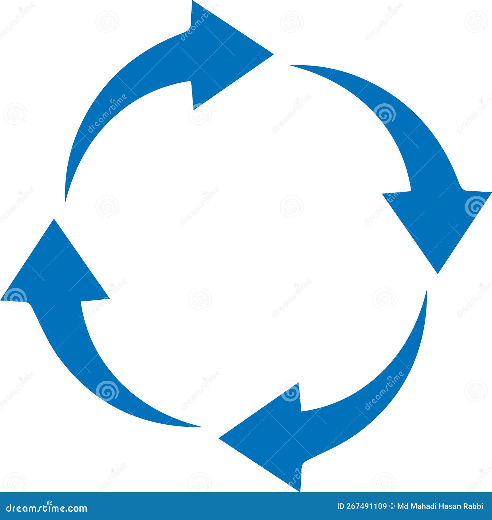 Arrow Icon, Instruction Arrow Blue Vector Icon. Stock Illustration ...