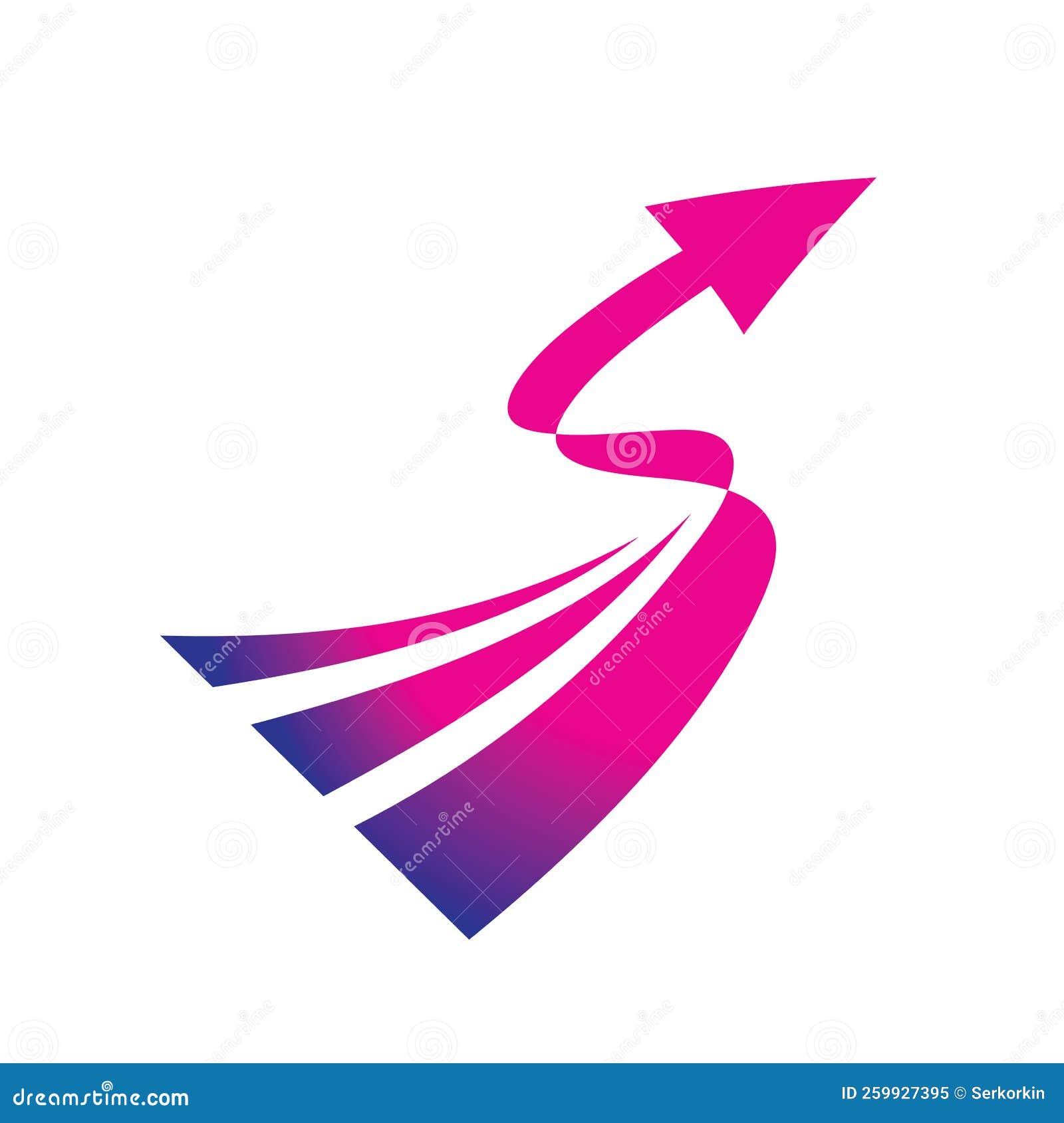 Arrow Icon Logo Template Design Element. Dynamic Movement Icon ...