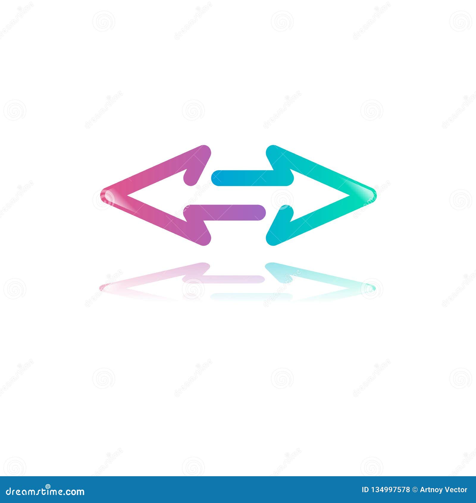 Arrow Icon. Minimal Design Concept Stock Vector - Illustration of ...