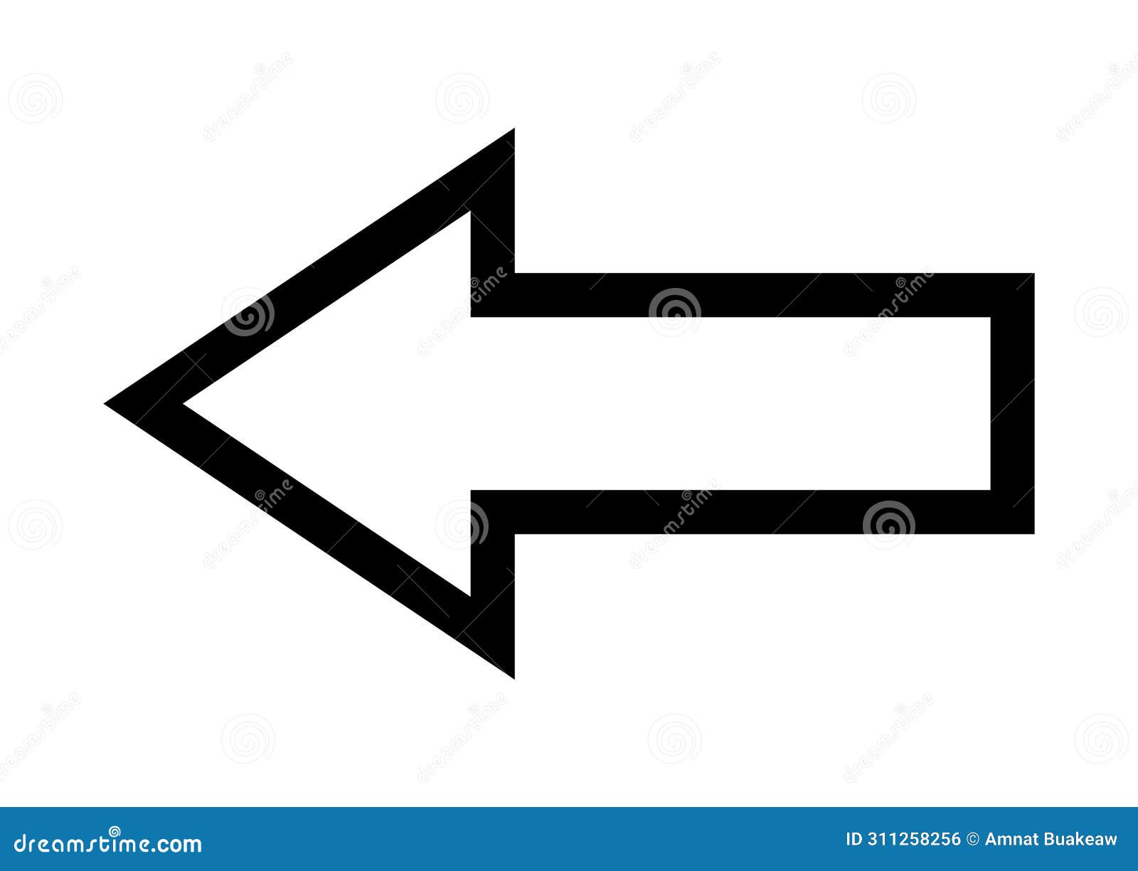 Arrow Icon Outline, Arrow Sign and Symbol, Arrow for Direction Button ...