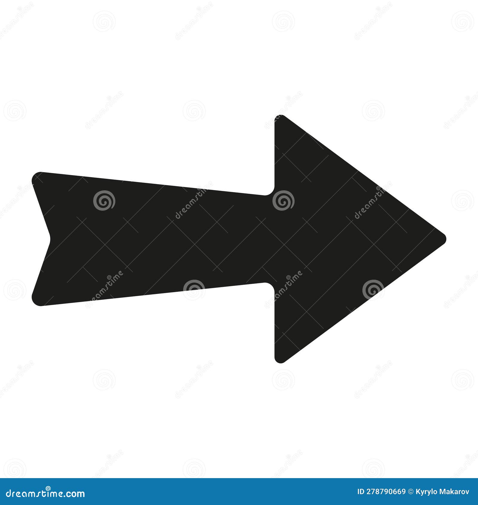 Arrow Icon Pointing Sideways. a Simple and Sleek Icon Featuring an ...