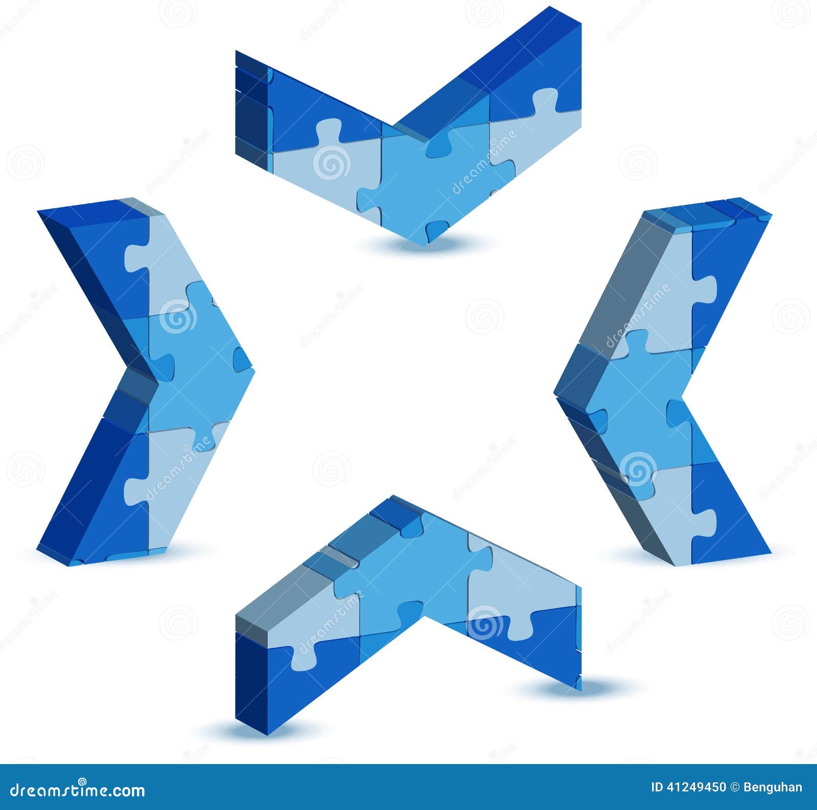 Arrow icon in puzzle stock illustration. Illustration of arrow - 41249450