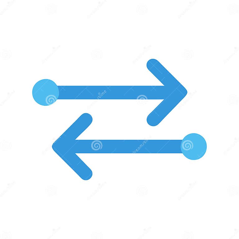 Arrow Icon Representing Connection Stock Vector - Illustration of arrow ...