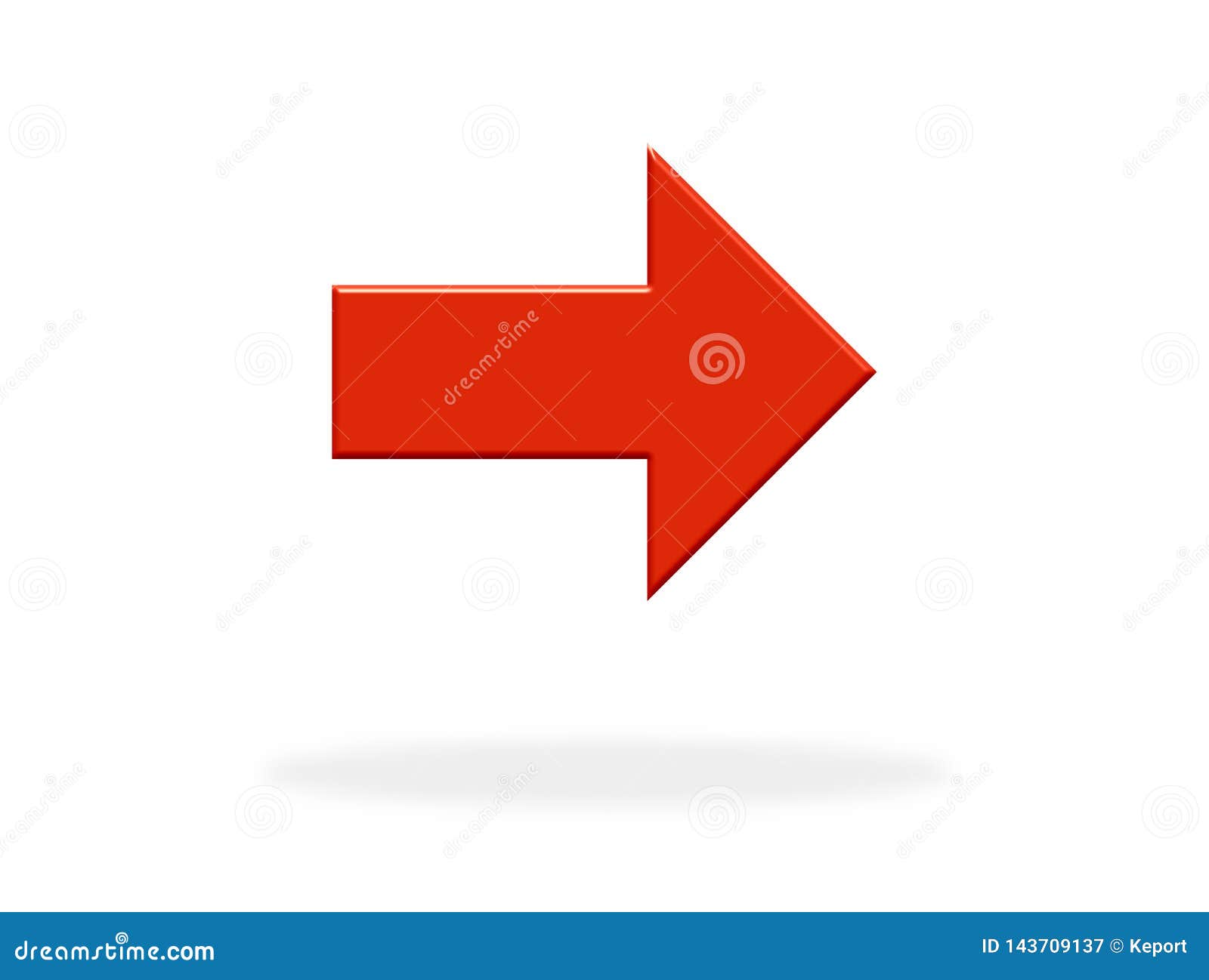 Arrow Icon Right with Red Color Stock Illustration - Illustration of ...