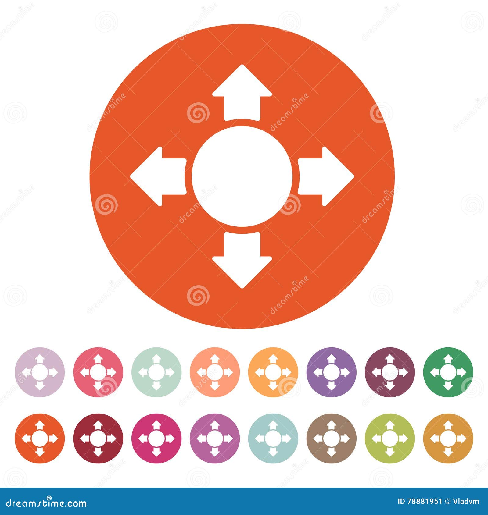 The Arrow Icon. Search Symbol Stock Vector - Illustration of icon ...