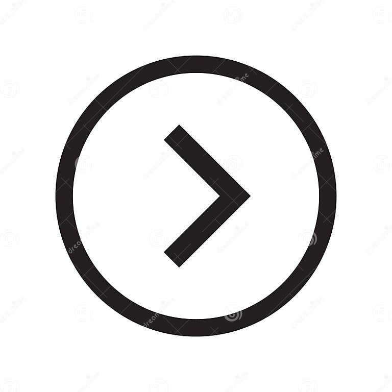 Arrow Vector Icon Set. Direction Control Button. Menu Navigation Pointer Symbol. Web Interface ...