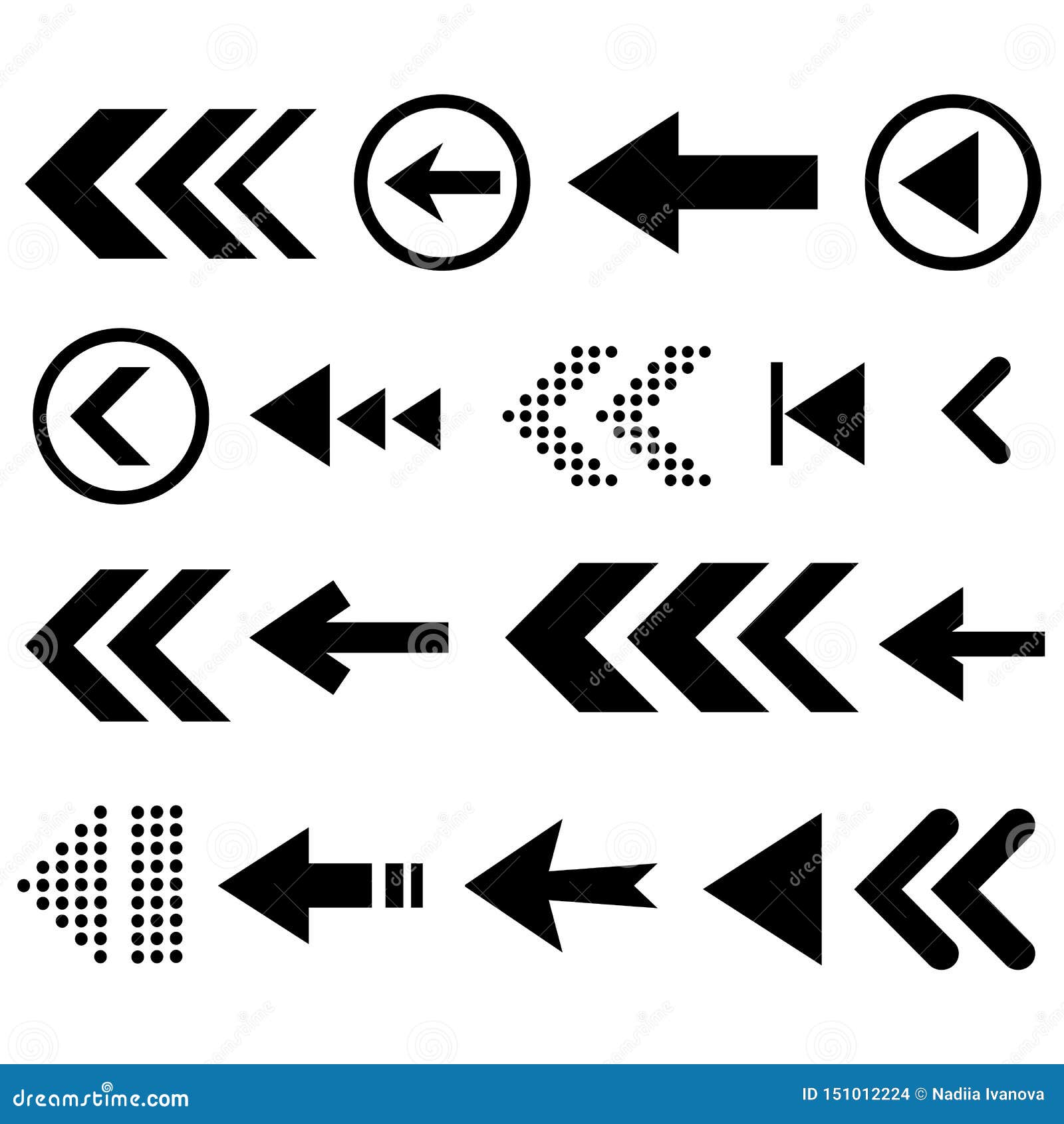 Arrow Icon Set, Great Design for Any Purposes Stock Vector ...