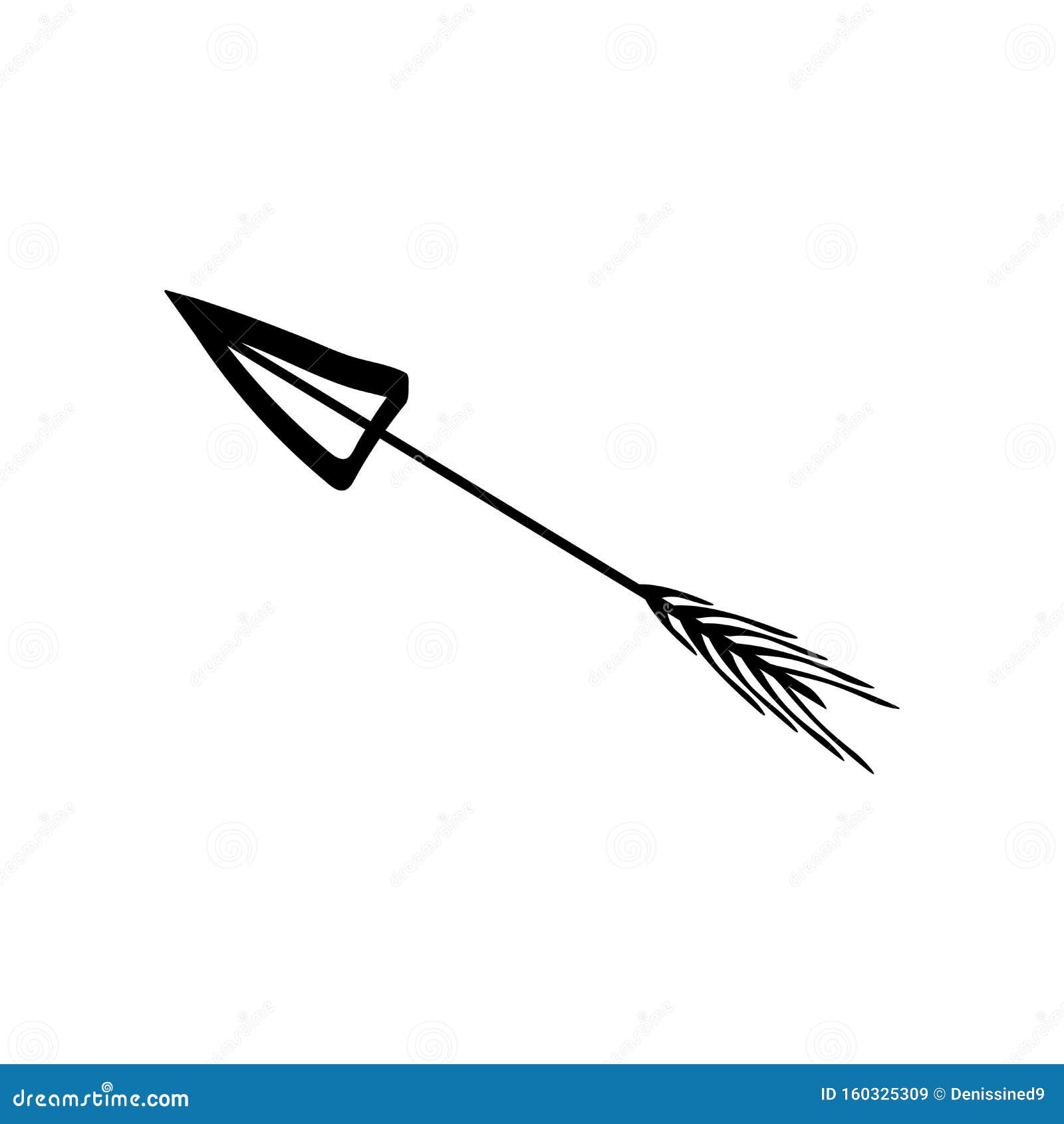 Arrow Icon, Symbol Design Template, Isolated Sign, Hand Draw, Vector ...