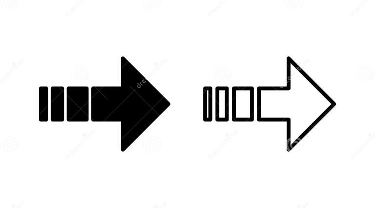 Arrow icon. Arrow symbol stock vector. Illustration of arrow - 281985393