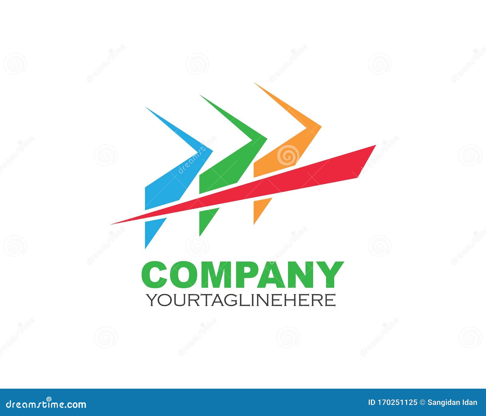 Arrow Icon Vector Illustration Logo Template Stock Vector ...