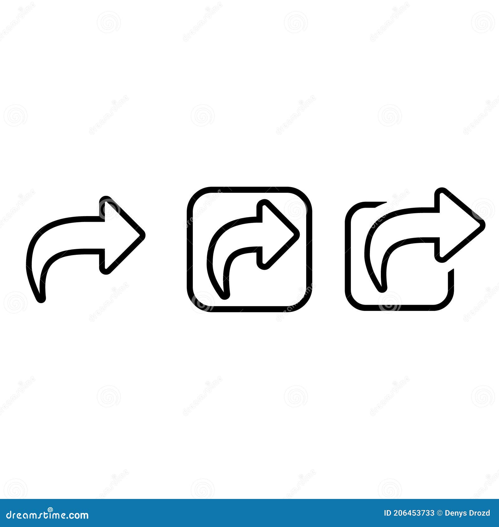 Arrow Icon Vector Set. Button Connection Illustration Sign Collection ...