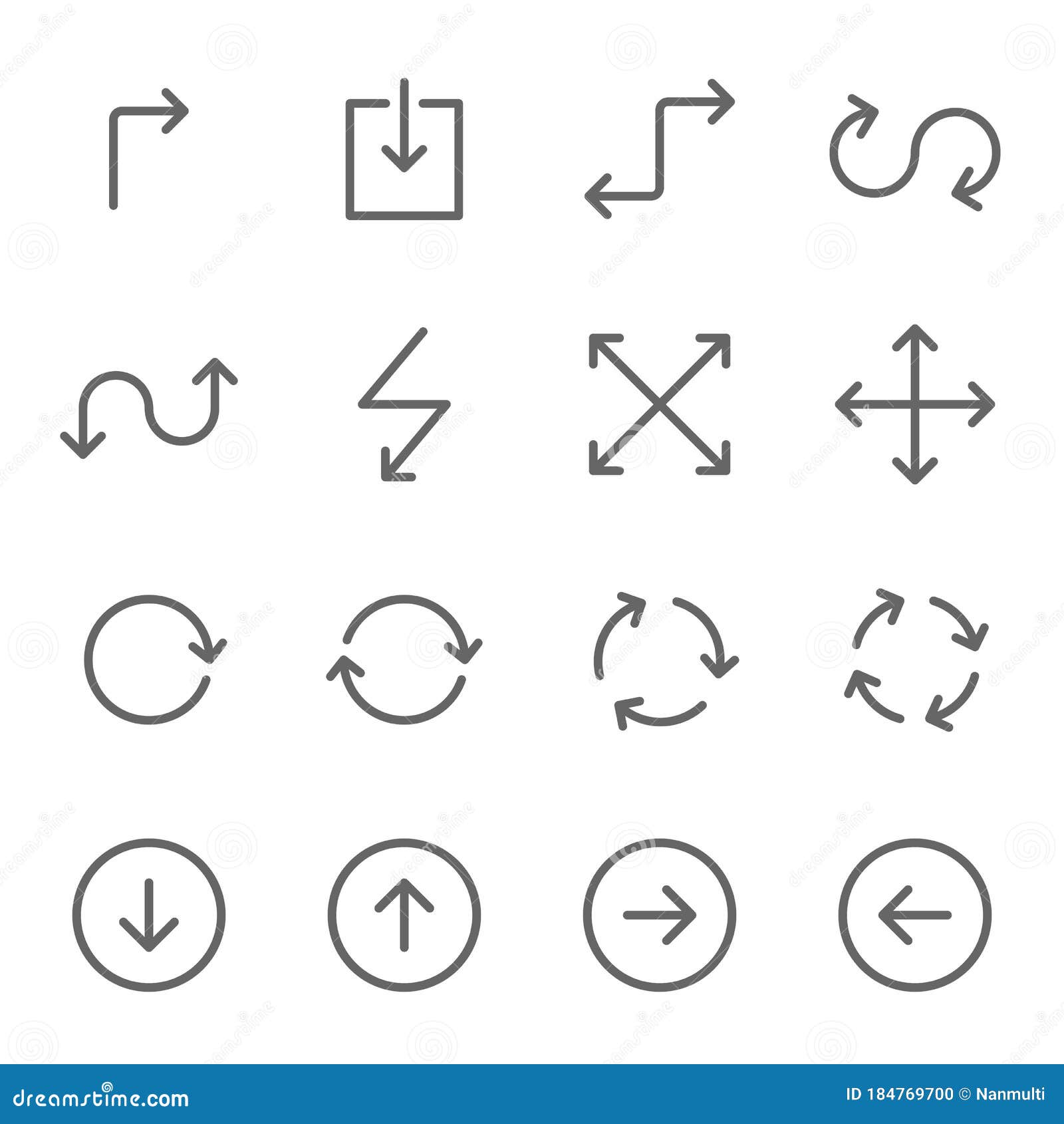 Cursor On The Expanded Map Icon. Element Of Navigation Illustration ...