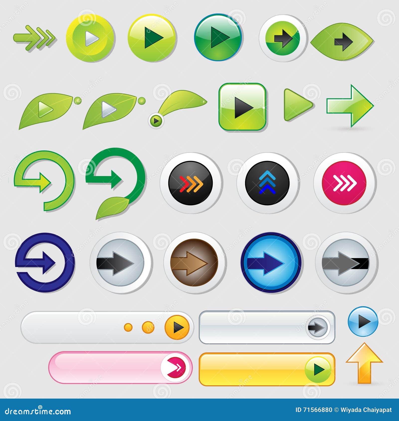 Arrow Icons Design Set Vector Stock Vector - Illustration of sign, page ...