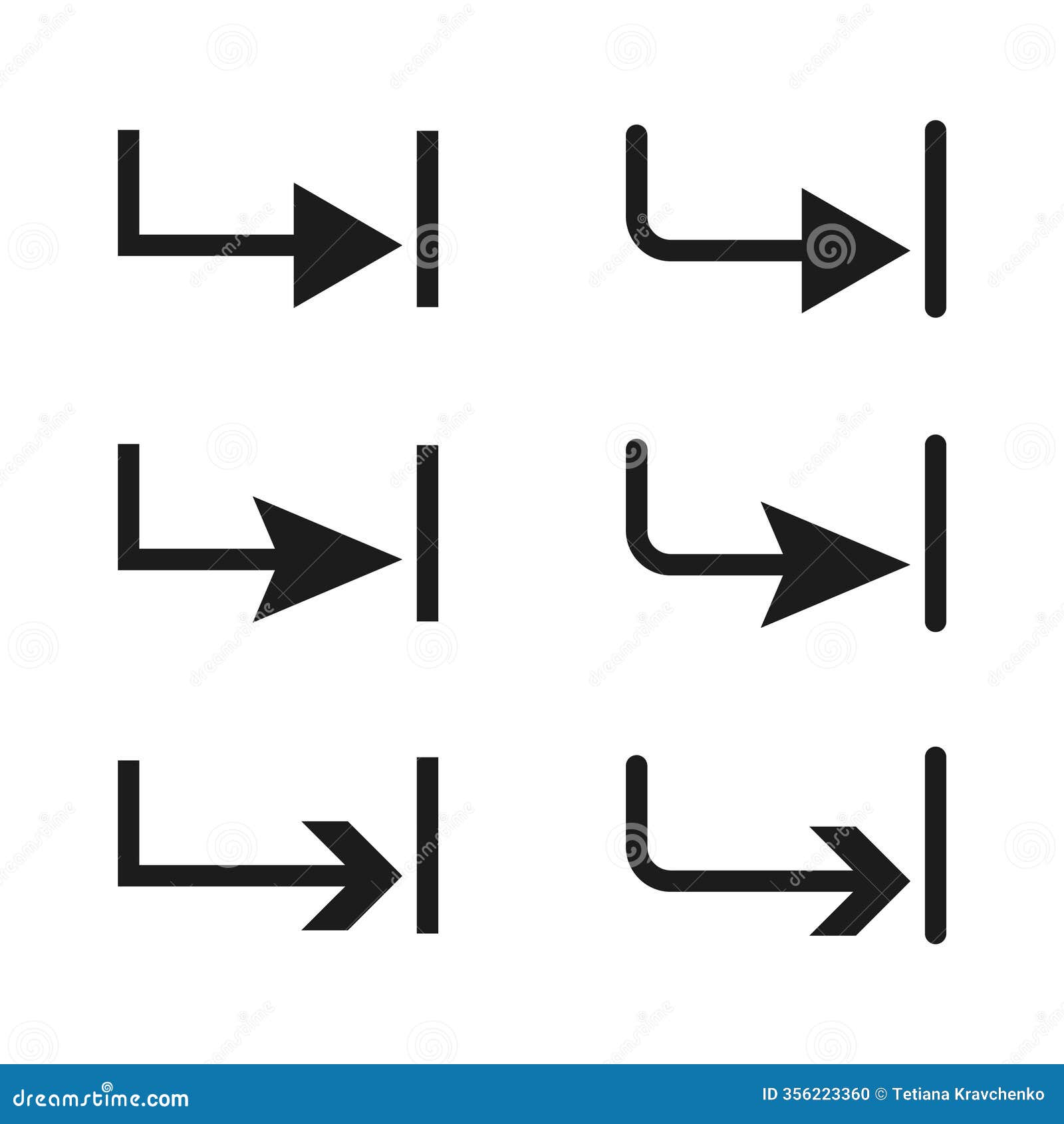 Arrow Icons. Direction Symbols. Navigation Graphic. Vector Illustration ...