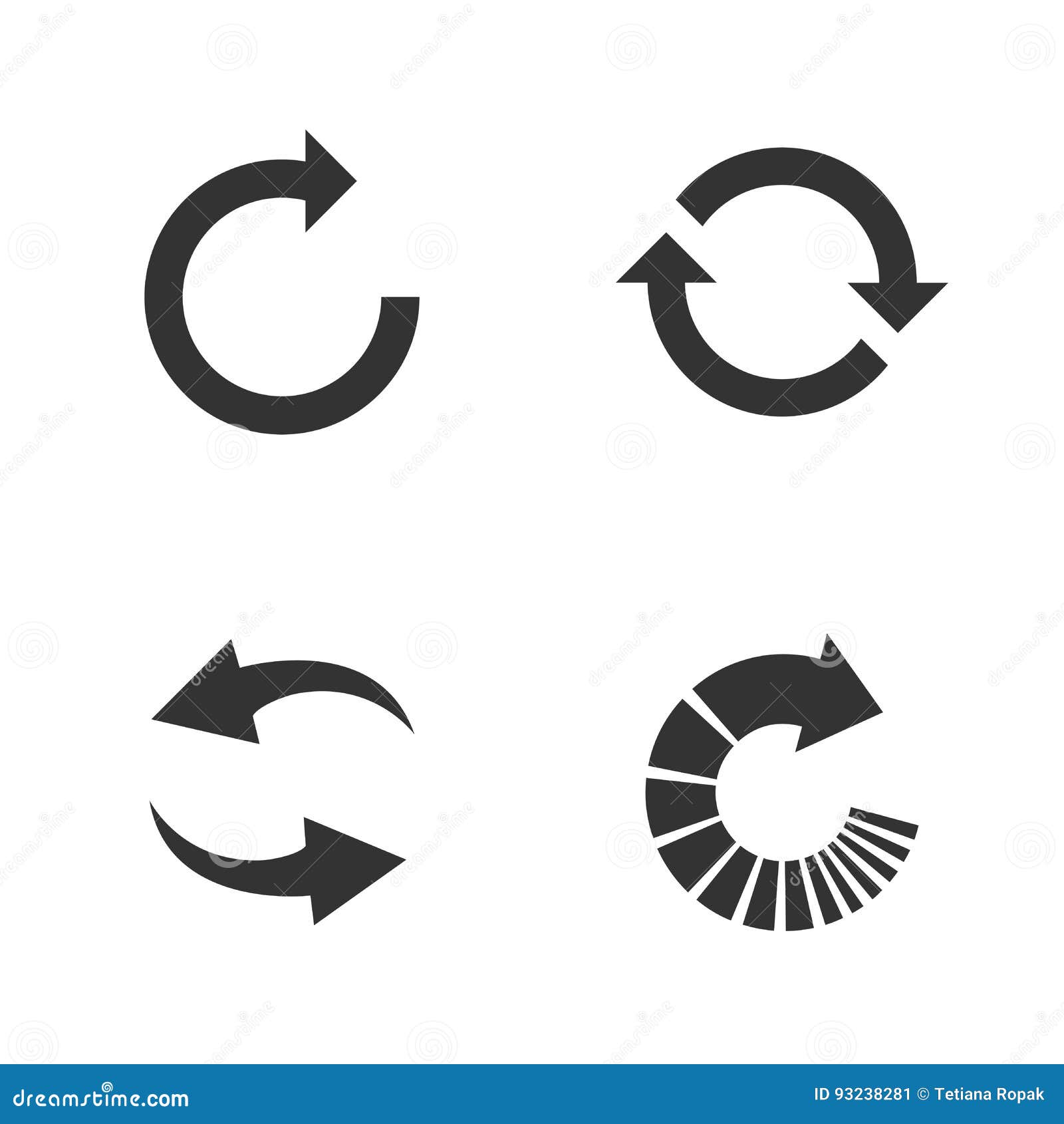 Arrow Icons Isolated on Background. Modern Contemporary Solid Plain ...