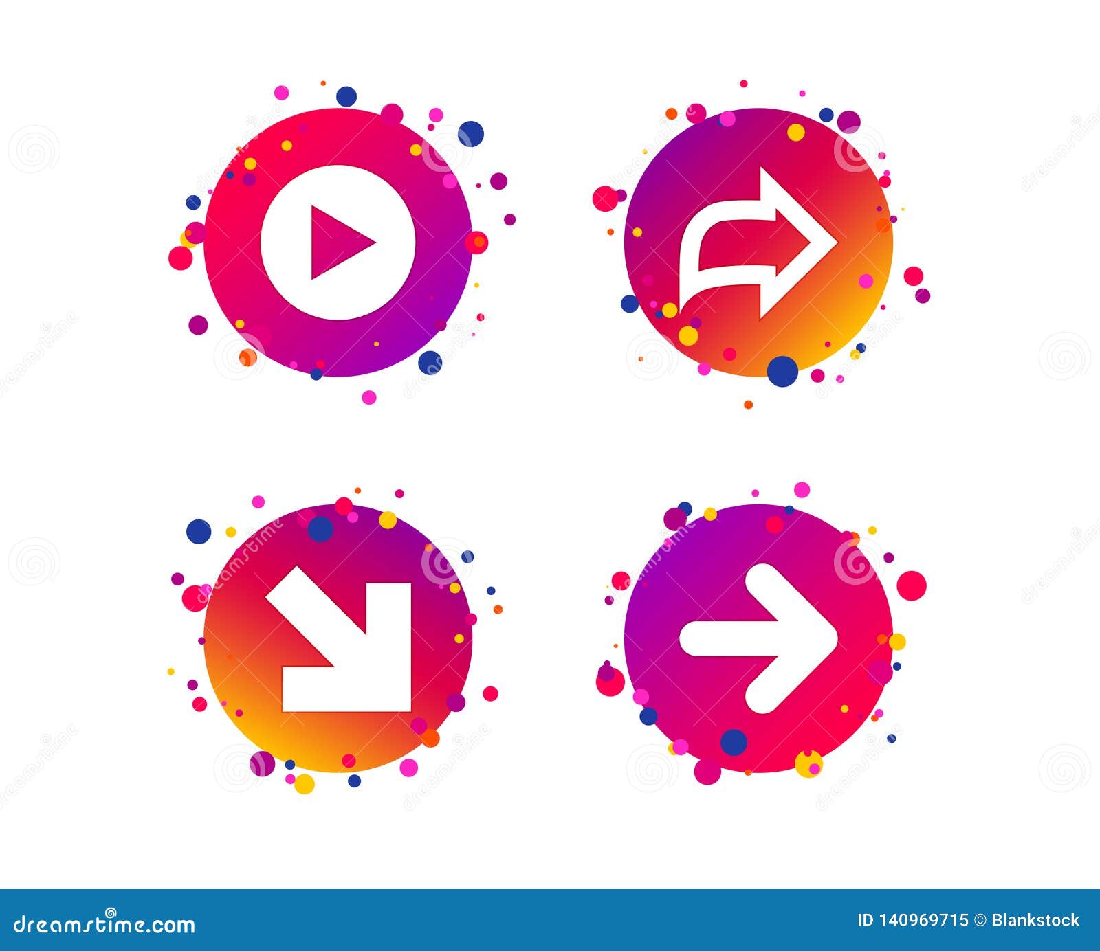Arrow Icons. Next Navigation Signs Symbols. Vector Stock Vector ...