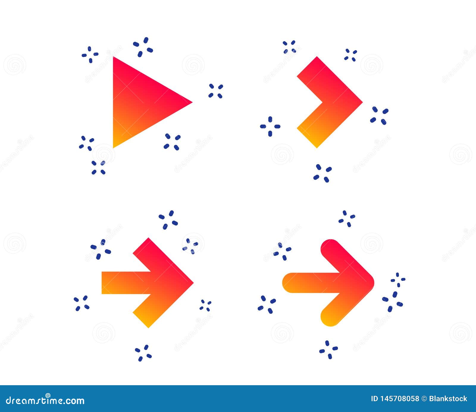 Arrow Icons. Next Navigation Signs Symbols. Vector Stock Vector ...