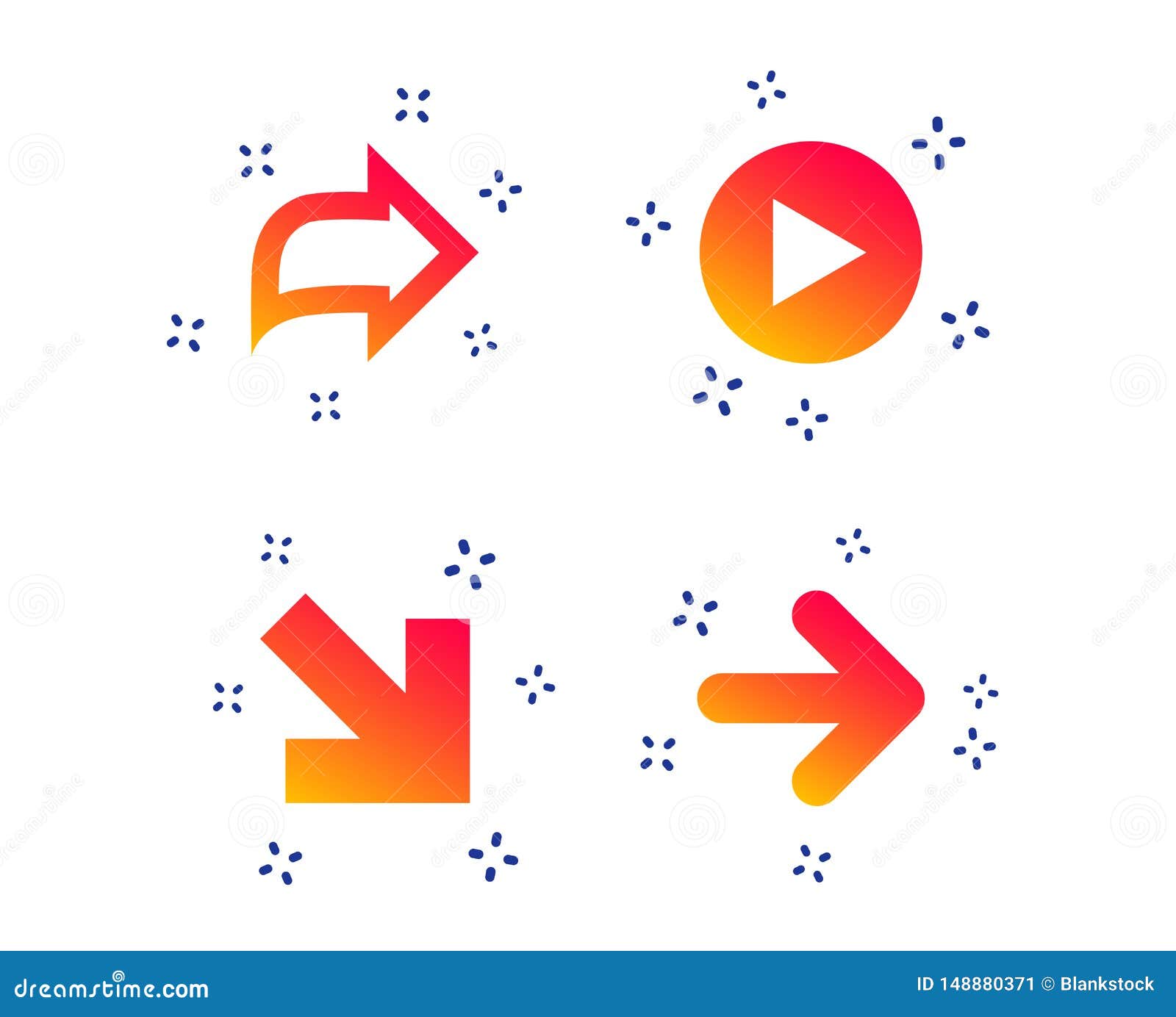 Arrow Icons. Next Navigation Signs Symbols. Vector Stock Vector ...