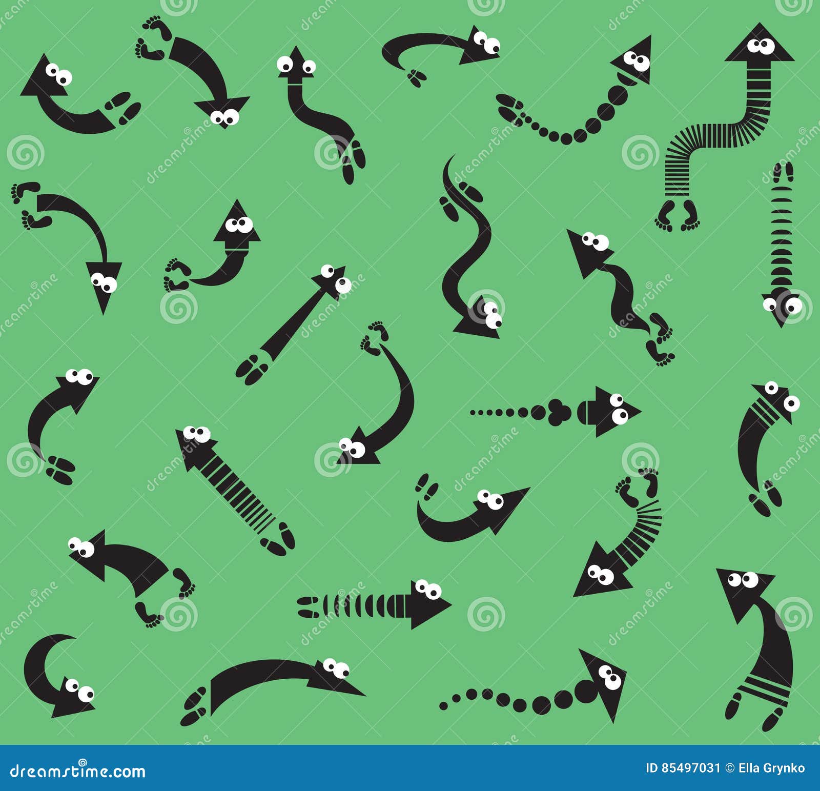 Arrow icons stock vector. Illustration of humor, strange - 85497031