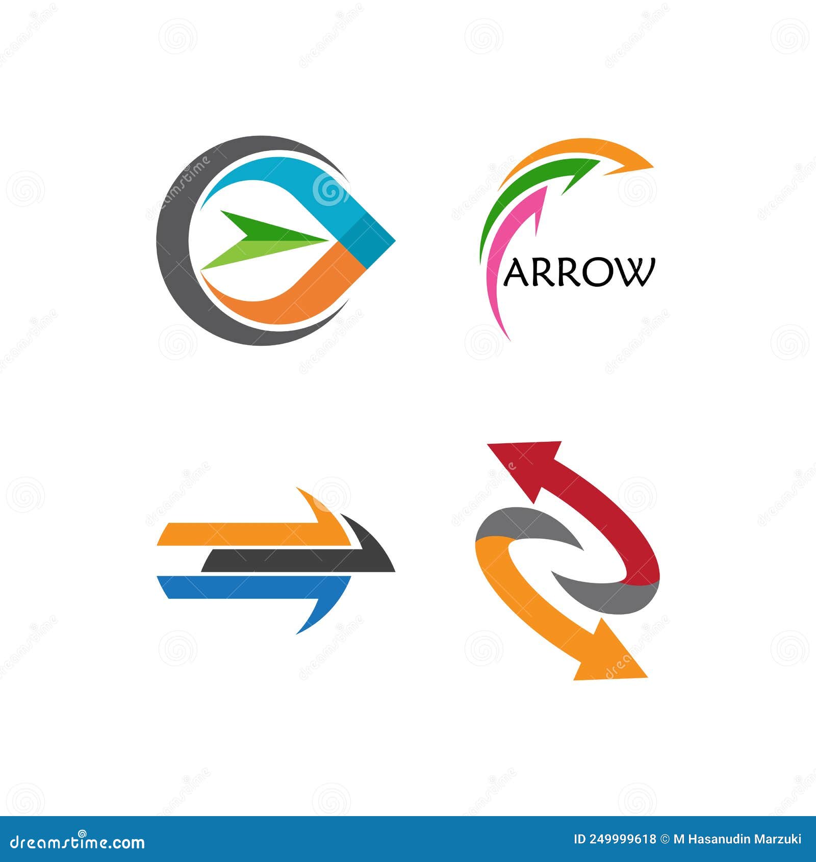 Arrow illustration logo stock vector. Illustration of business - 249999618