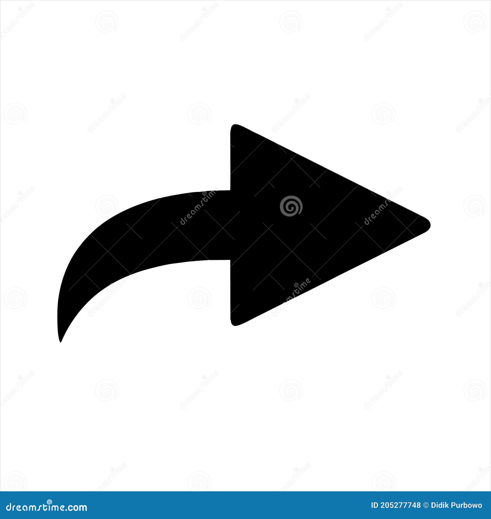 Arrow Image Icon, Right Arrow Flat Icon, Right Arrow Application. Stock ...