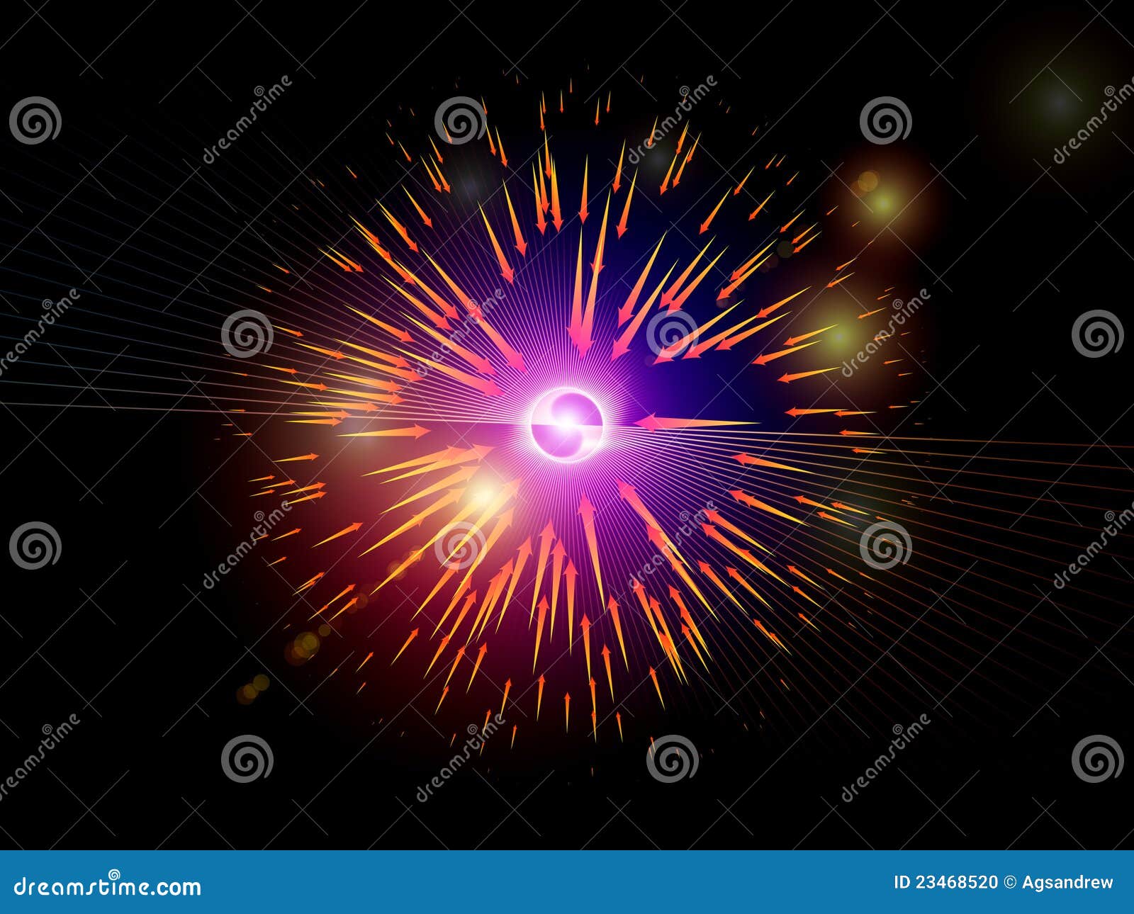 Arrow implosion stock illustration. Illustration of background - 23468520