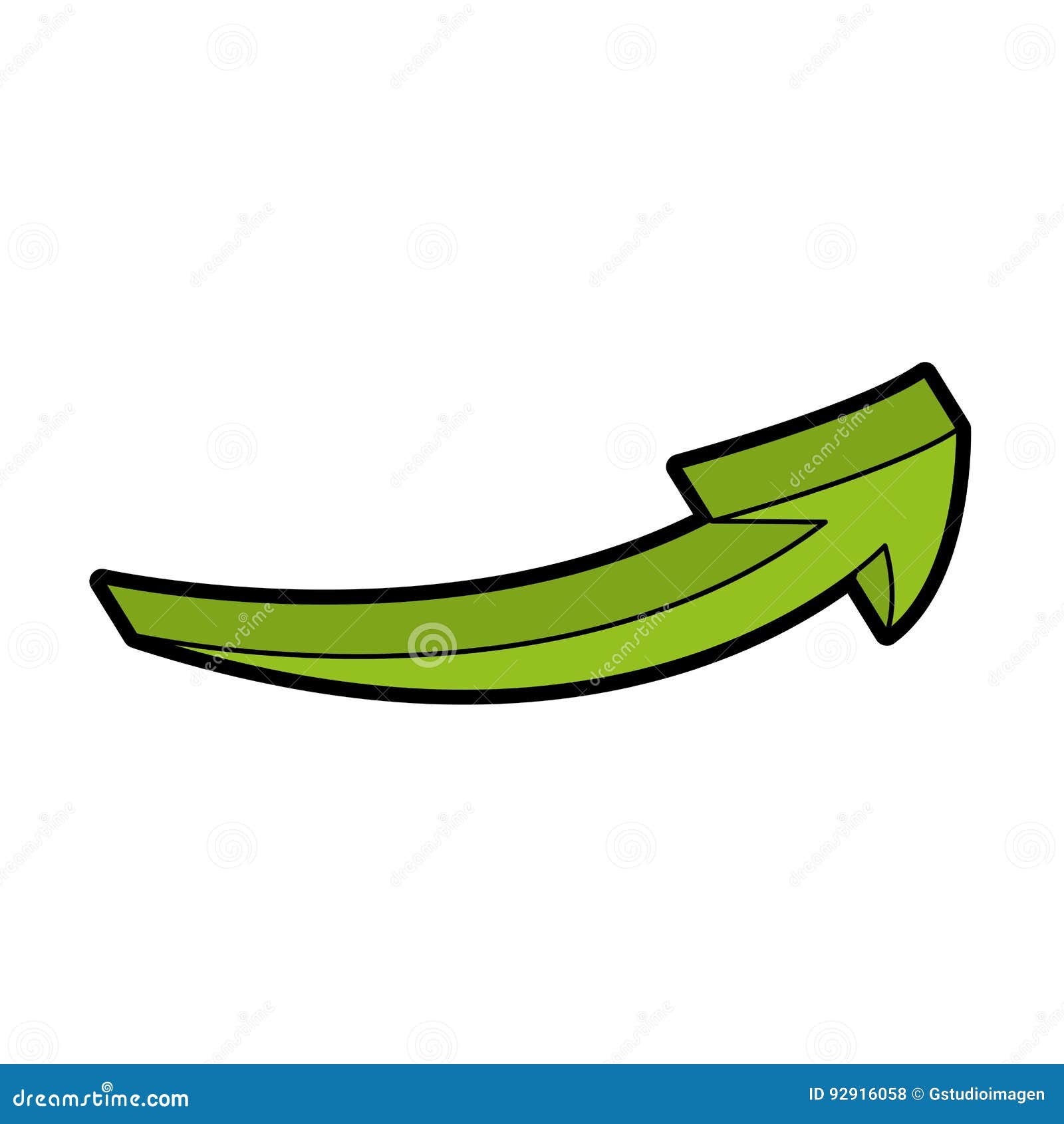 Arrow Increase Isolated Icon Stock Vector - Illustration of direction ...