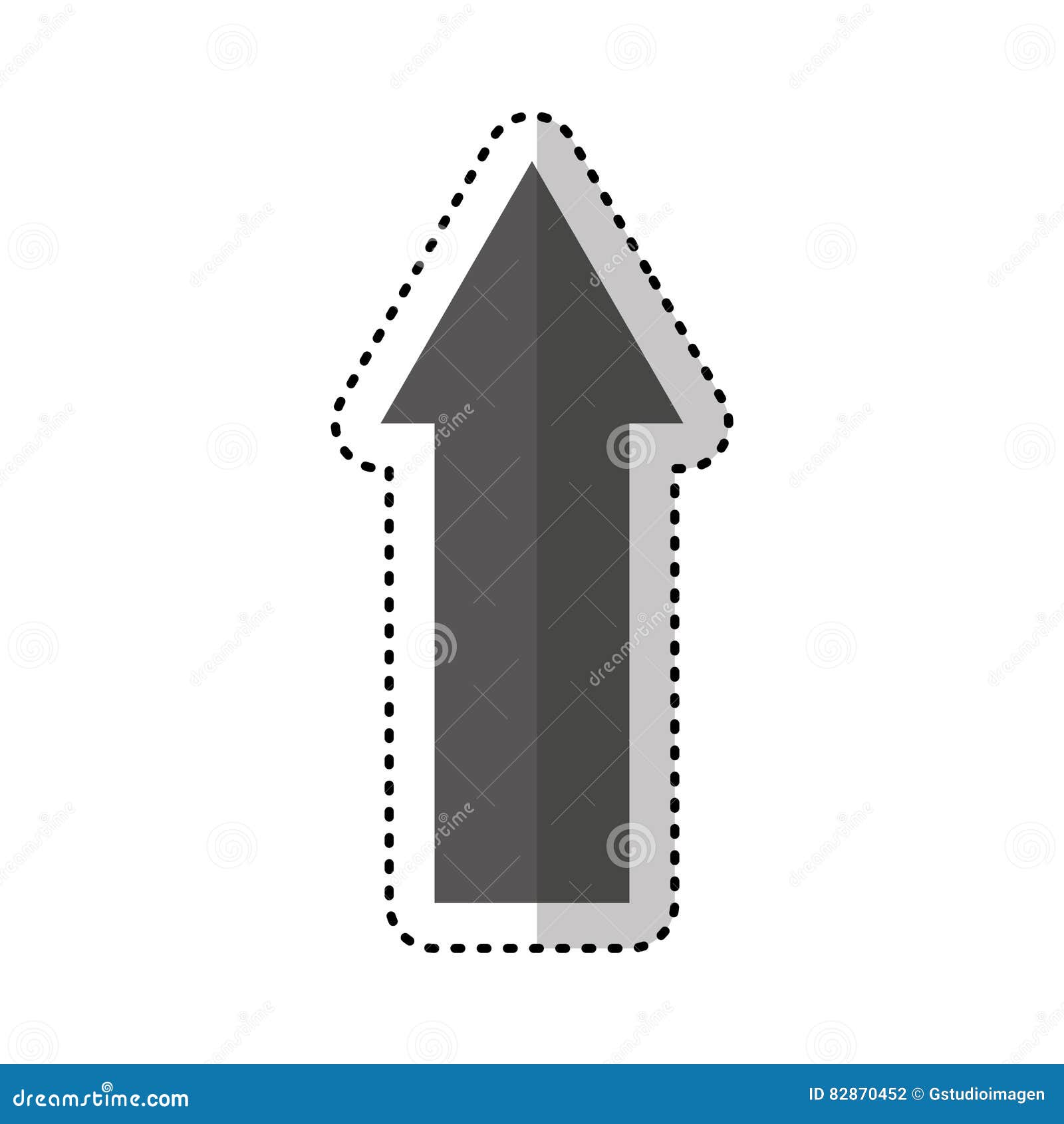 Arrow index isolated icon stock illustration. Illustration of ...