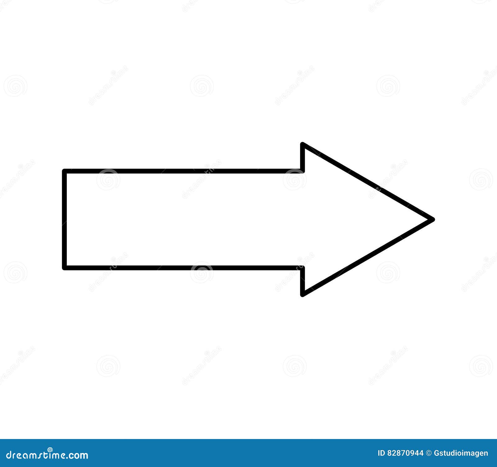 Arrow index isolated icon stock illustration. Illustration of object ...